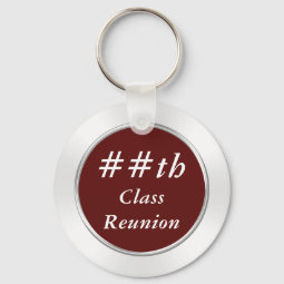 Class Reunion Keychains in Your Colors and Text | Zazzle