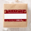 Class Reunion Red Gold Stars Name Tag | Zazzle