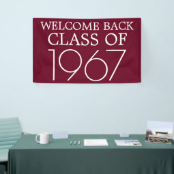 Class Reunion | Welcome Back Banner | Zazzle