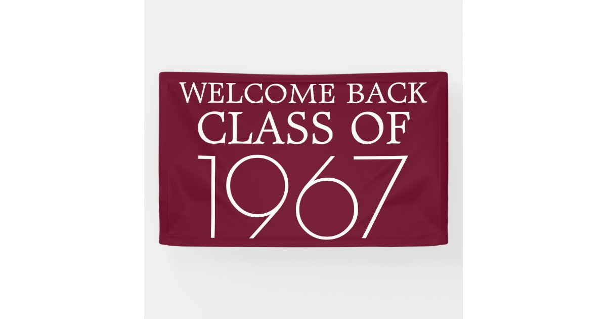 Class Reunion | Welcome Back Banner | Zazzle