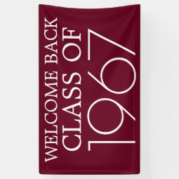 Class Reunion | Welcome Back Banner | Zazzle