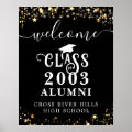 Class Reunion Welcome Class Year Alumni Typography Poster | Zazzle