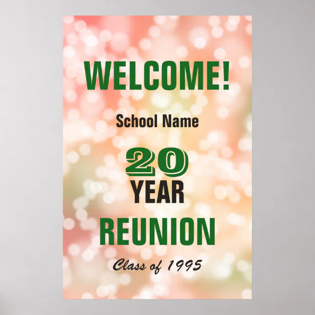 Class Reunion Welcome Sign | Zazzle