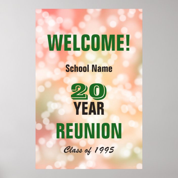 Class Reunion Welcome Sign | Zazzle