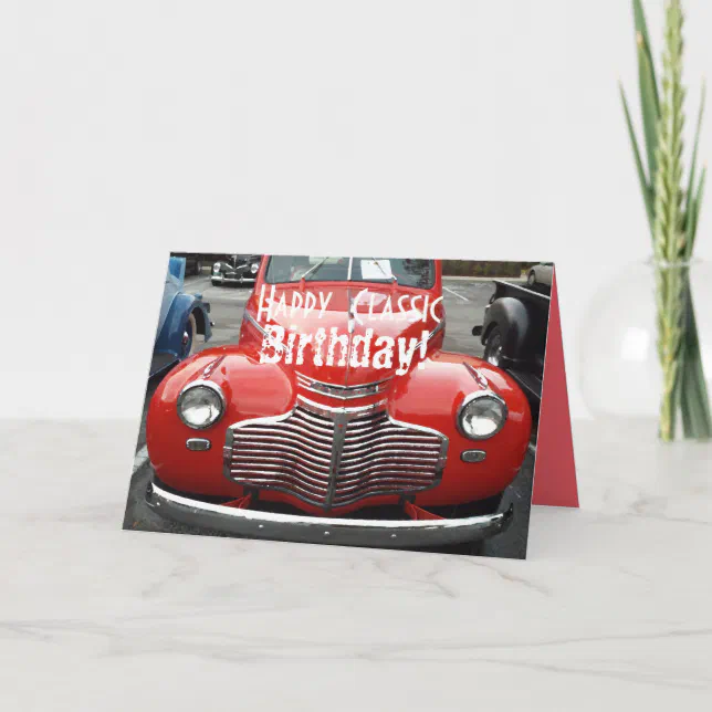 Classic 1941 Chevy Coupe Birthday Card | Zazzle