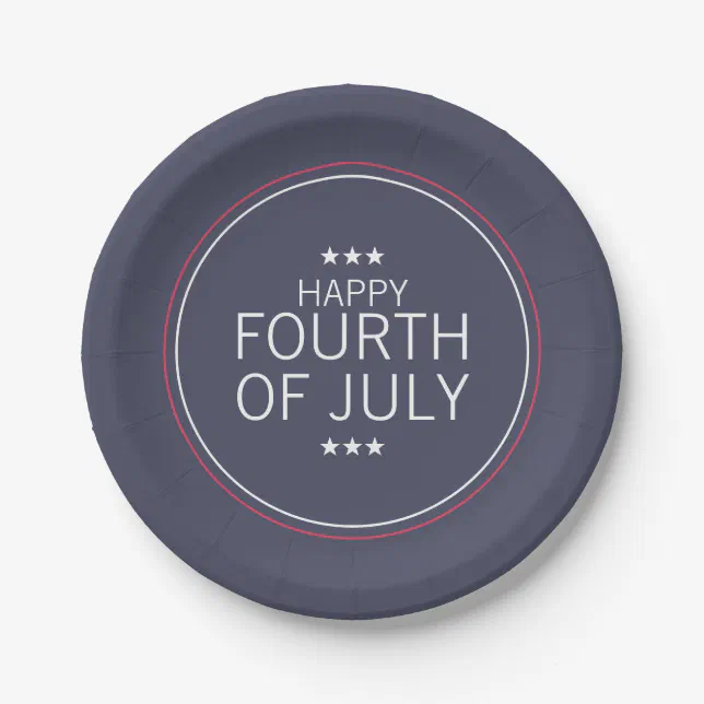 Classic 4th of July Independence Day Paper Plate | Zazzle