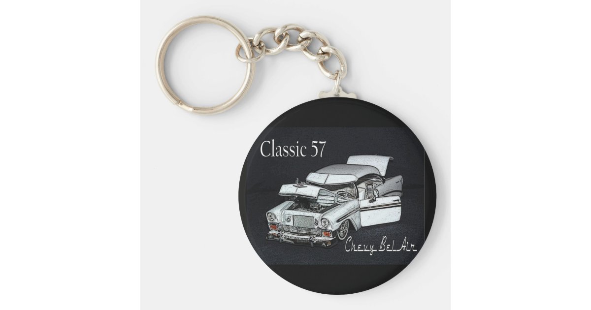 Classic 57 Chevy Bel Air Keychain | Zazzle.com