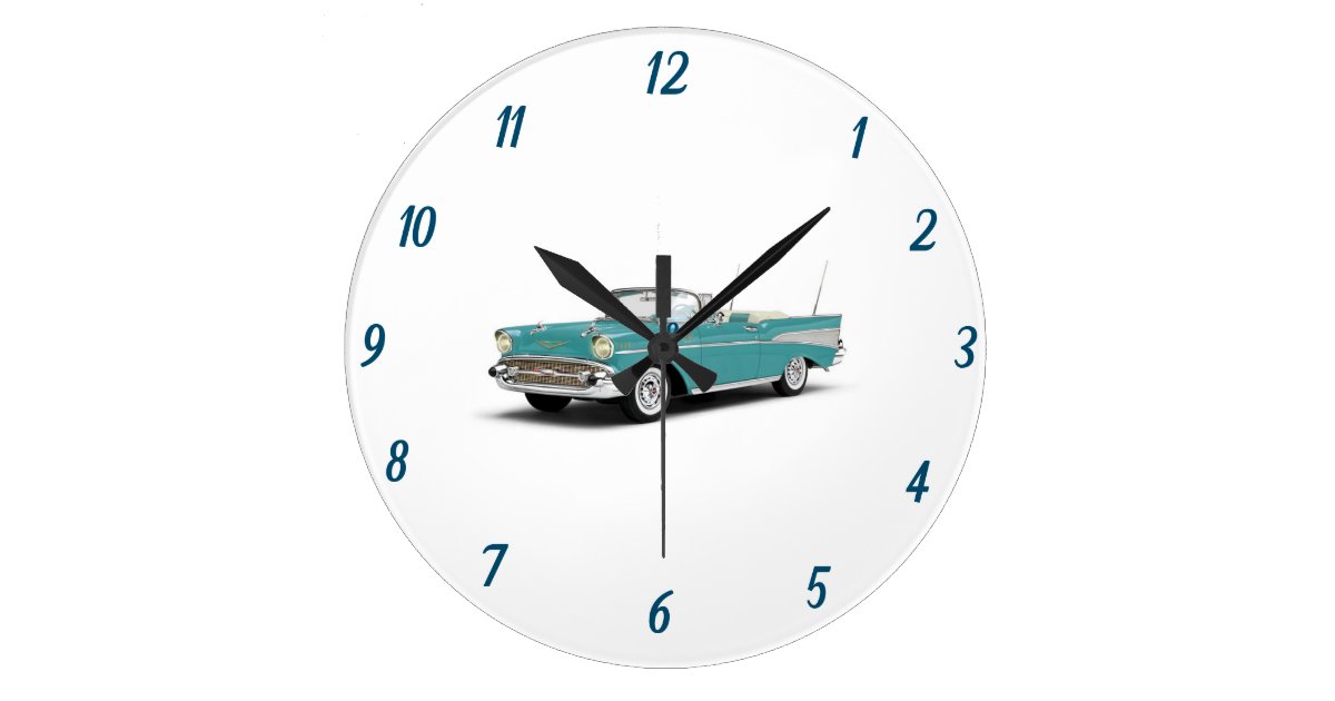 CLASSIC 57 CHEVY**** CLOCK | Zazzle.com