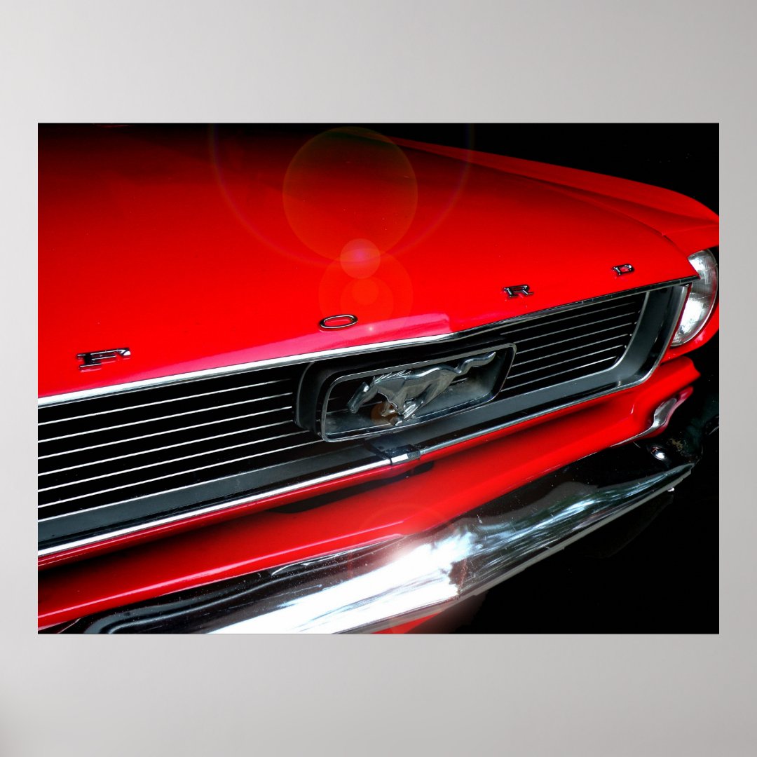 Classic 60s Muscle Car Poster | Zazzle