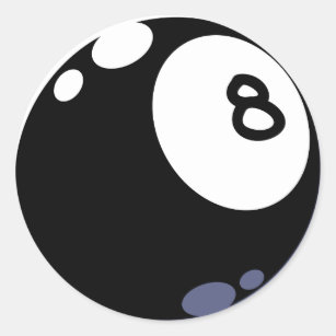 Pool Cue Stickers | Zazzle
