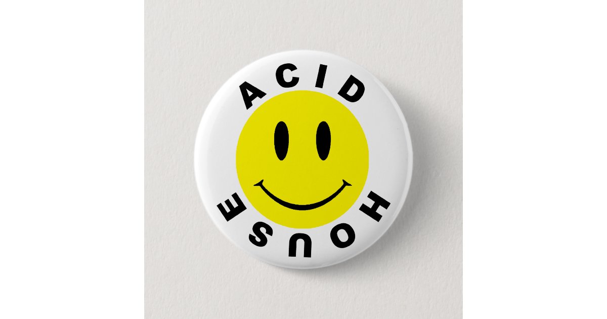 Classic Acid House Button | Zazzle