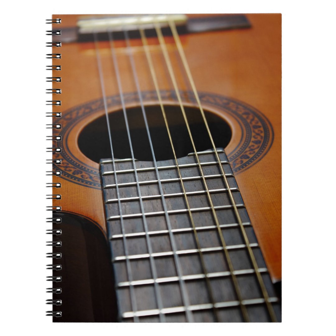 Classic Acoustic Guitar Notebook | Zazzle