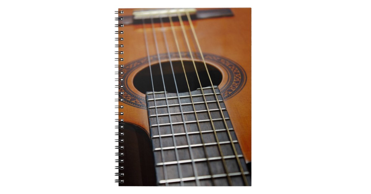 Classic Acoustic Guitar Notebook | Zazzle