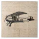 Classic Airplane Antique Aviation Art Script Paper Ceramic Tile | Zazzle