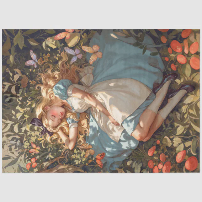 Classic Alice dreaming of Wonderland Tissue Paper | Zazzle