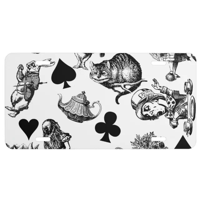 Classic Alice in Wonderland Characters: Original License Plate | Zazzle