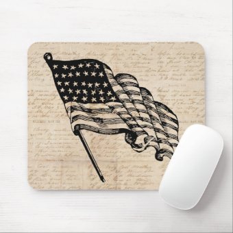 Classic American Flag Mouse Pad | Zazzle