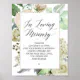 Classic and Elegant Wedding Memorial Table Sign | Zazzle