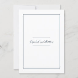 Classic and Simple Elegant Wedding Invitation | Zazzle