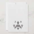 classic antique hanging chandeliers decor wedding invitation | Zazzle