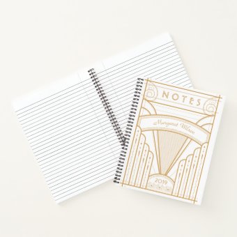 Classic Art Deco Pattern Notebook | Zazzle