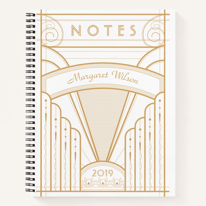 Classic Art Deco Pattern Notebook | Zazzle.com