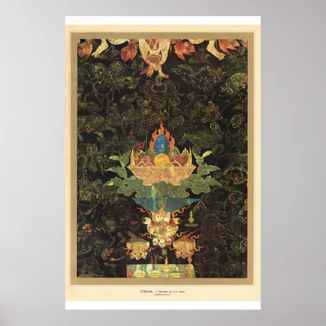Classic Asian Art Hindu offerings 17th century Poster | Zazzle