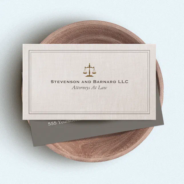 Classic Attorney Business Card | Zazzle
