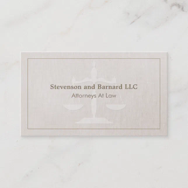 Classic Attorney Business Card | Zazzle