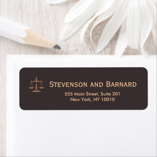 Classic AttorneyReturn Address Labels | Zazzle