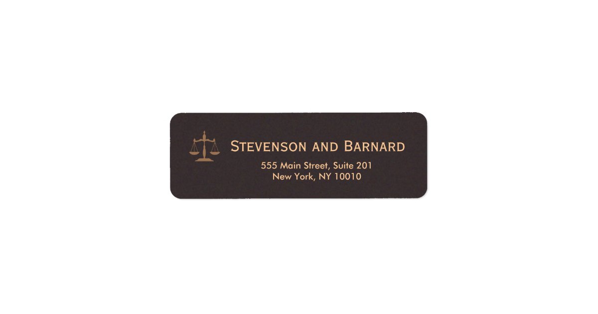 Classic AttorneyReturn Address Labels | Zazzle