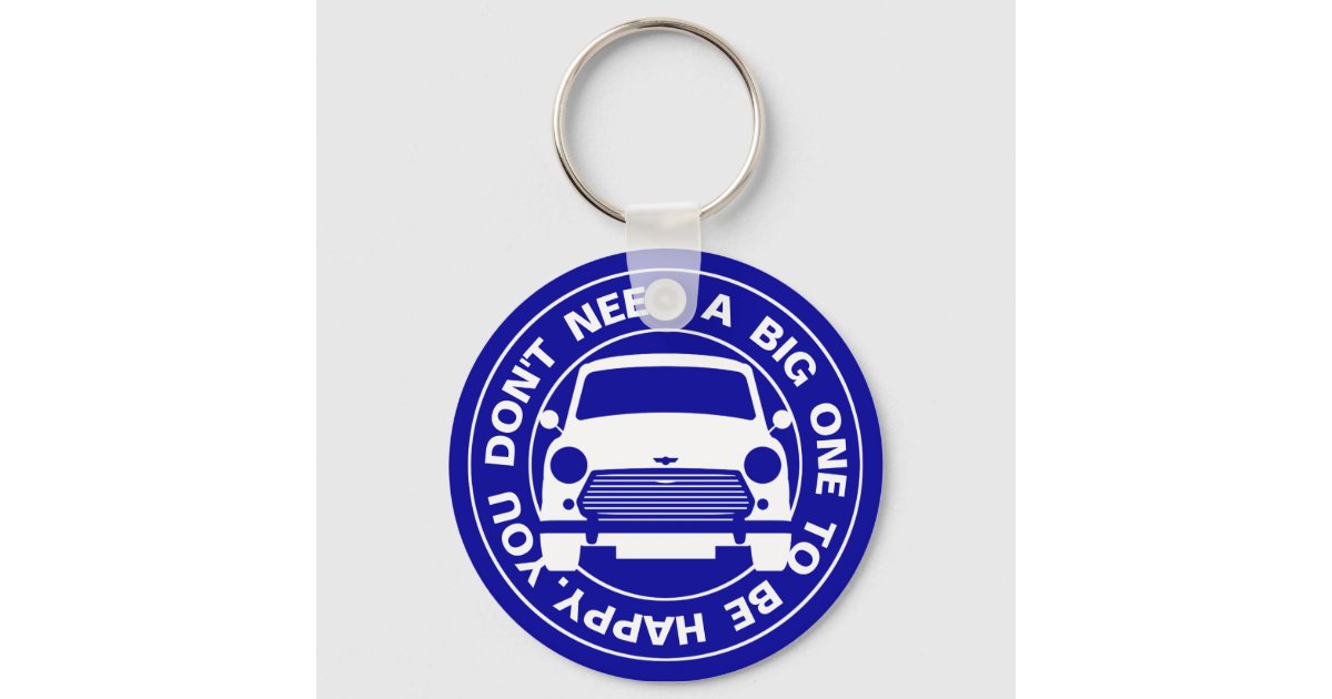 Classic Austin Mini car Keychain | Zazzle