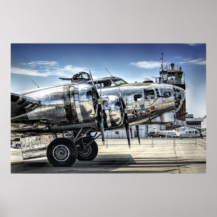 Classic b-17 wwii bomber poster | Zazzle.com