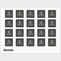 Classic Baker Logo Pastry Chef Black Product Label | Zazzle