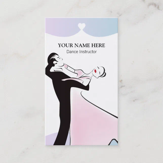Classic Ballroom Dance Instructor Business Business Card | Zazzle