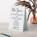 Classic Bar Menu Standing Sign | Zazzle