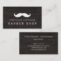 Classic Barber Moustache Business Card | Zazzle