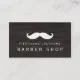 Classic Barber Moustache Business Card | Zazzle
