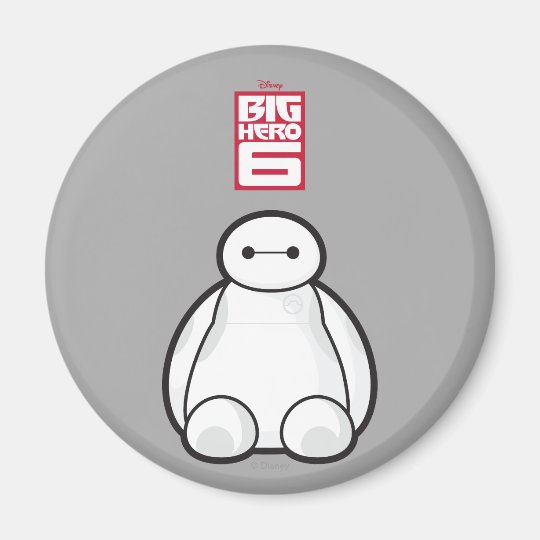 Classic Baymax Sitting Graphic Magnet | Zazzle.com