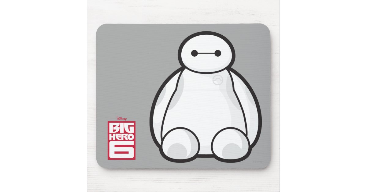 Classic Baymax Sitting Graphic Mouse Pad | Zazzle