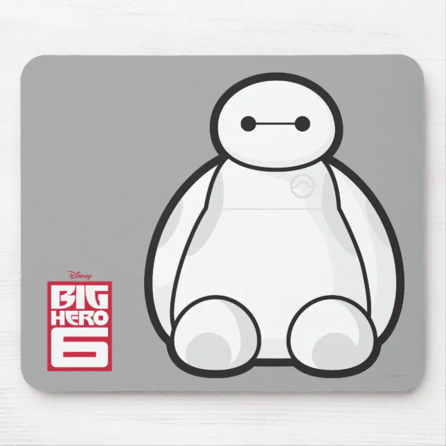 Classic Baymax Sitting Graphic Mouse Pad | Zazzle