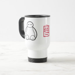 Classic Baymax Sitting Graphic Travel Mug | Zazzle