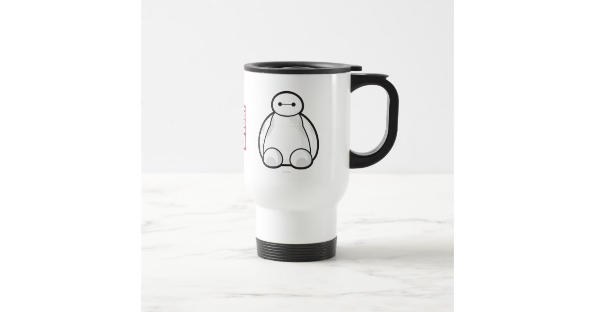 Classic Baymax Sitting Graphic Travel Mug | Zazzle