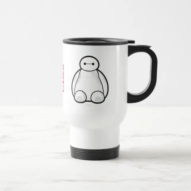 Classic Baymax Sitting Graphic Travel Mug | Zazzle