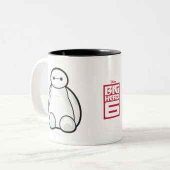 Classic Baymax Sitting Graphic Two-Tone Coffee Mug | Zazzle