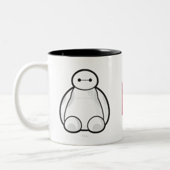 Classic Baymax Sitting Graphic Two-Tone Coffee Mug | Zazzle