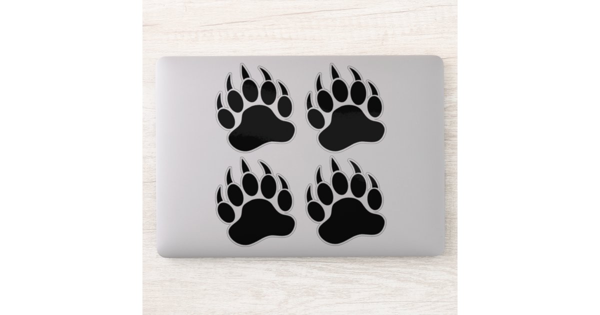 Classic Bear Claw Sticker | Zazzle