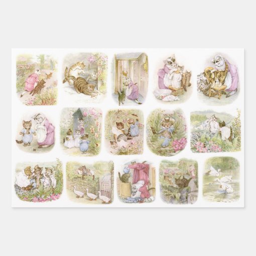 Classic Beatrix Potter Wrapping Paper Sheets | Zazzle