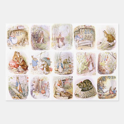 Classic Beatrix Potter Wrapping Paper Sheets | Zazzle