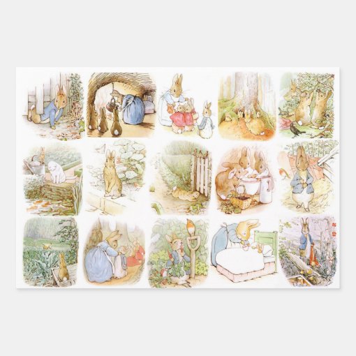 Classic Beatrix Potter Wrapping Paper Sheets | Zazzle